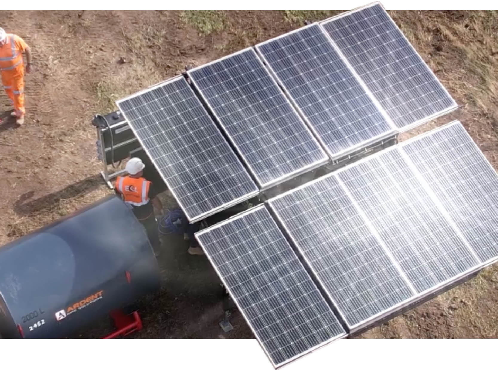 Construction Site Uses Solar Power - ECL Civil Engineering